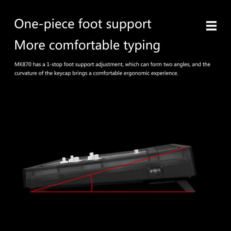 Mk870 Wired Gaming Mechanical Keyboard Kit 87 Key RGB Backlit Luminous Keyboard Type C Port for ...