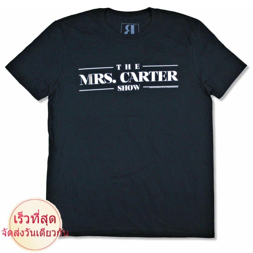เสื้อยืดผ้าฝ้าย พิมพ์ลาย Beyonce Mrs. Carter World Tour ไฟฉายทางการ สี ...