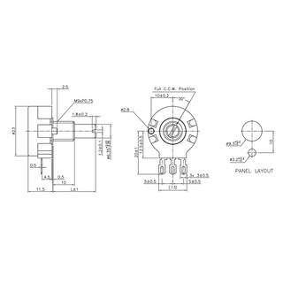 Variable Resistor 10K Ohm 2 pcs ตัวต้านทาน ปรับค่า 10,000 โอห์ม พร้อม ...