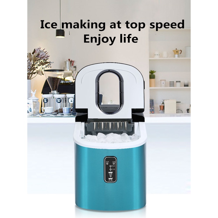 เครื่องทำน้ำแข็งSUSWEETLIFE Ice maker 16KG mini small commercial ...