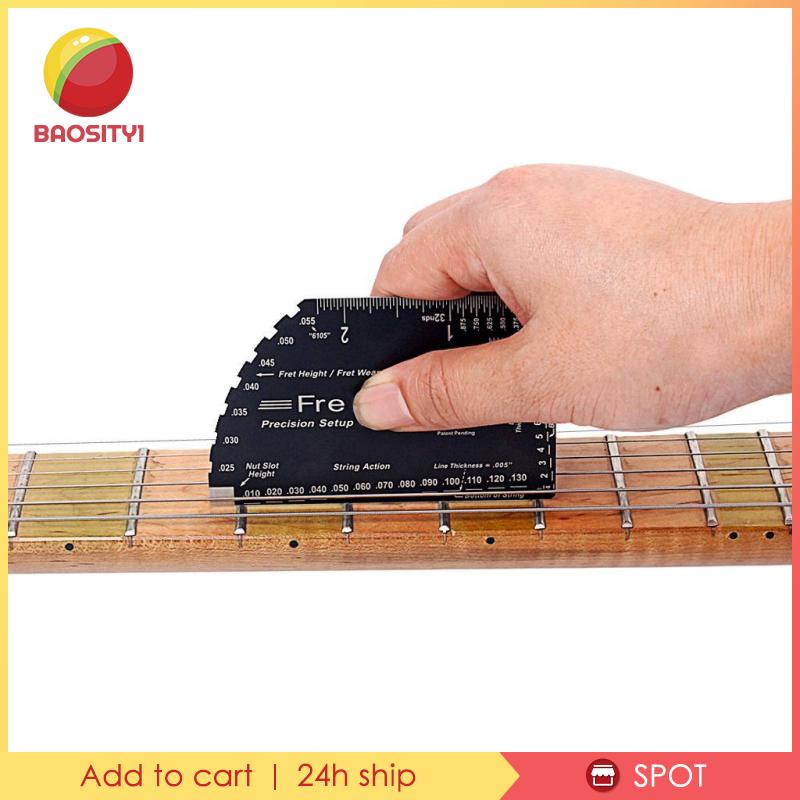 Precision 8in1 Guitar String Action Gauge Fret Rocker Ruler Luthier ...
