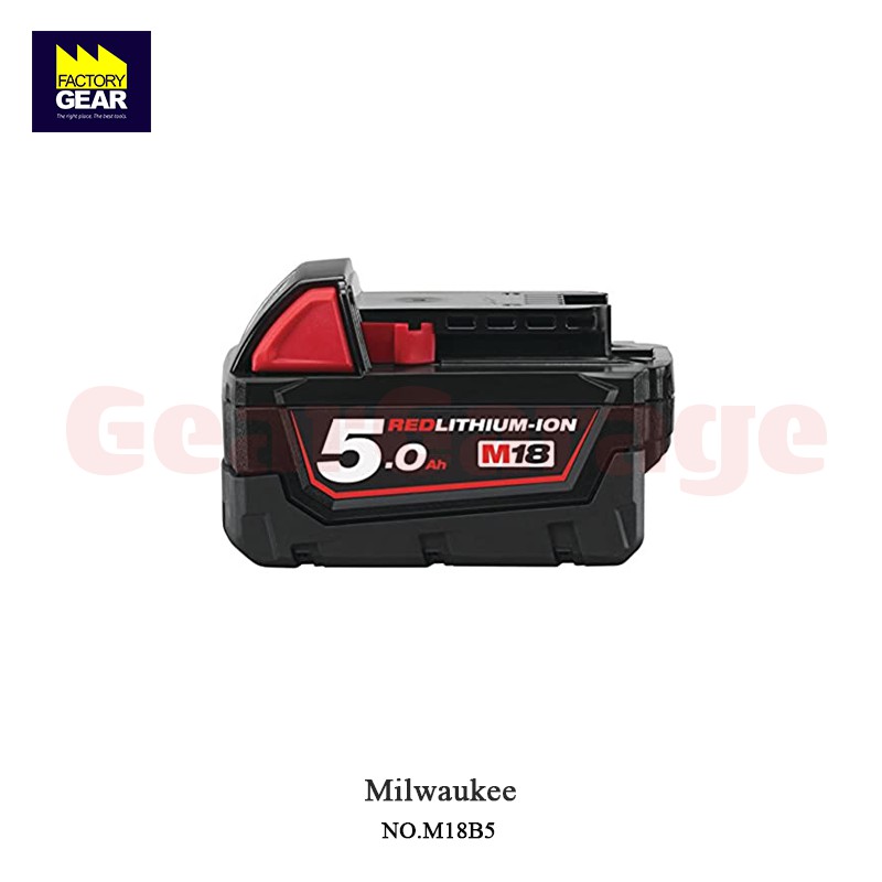 MILWAUKEE NO.M18 B5 Lithium-Ion Battery, 18V 5.0Ah แบตเตอรี่ | Shopee ...
