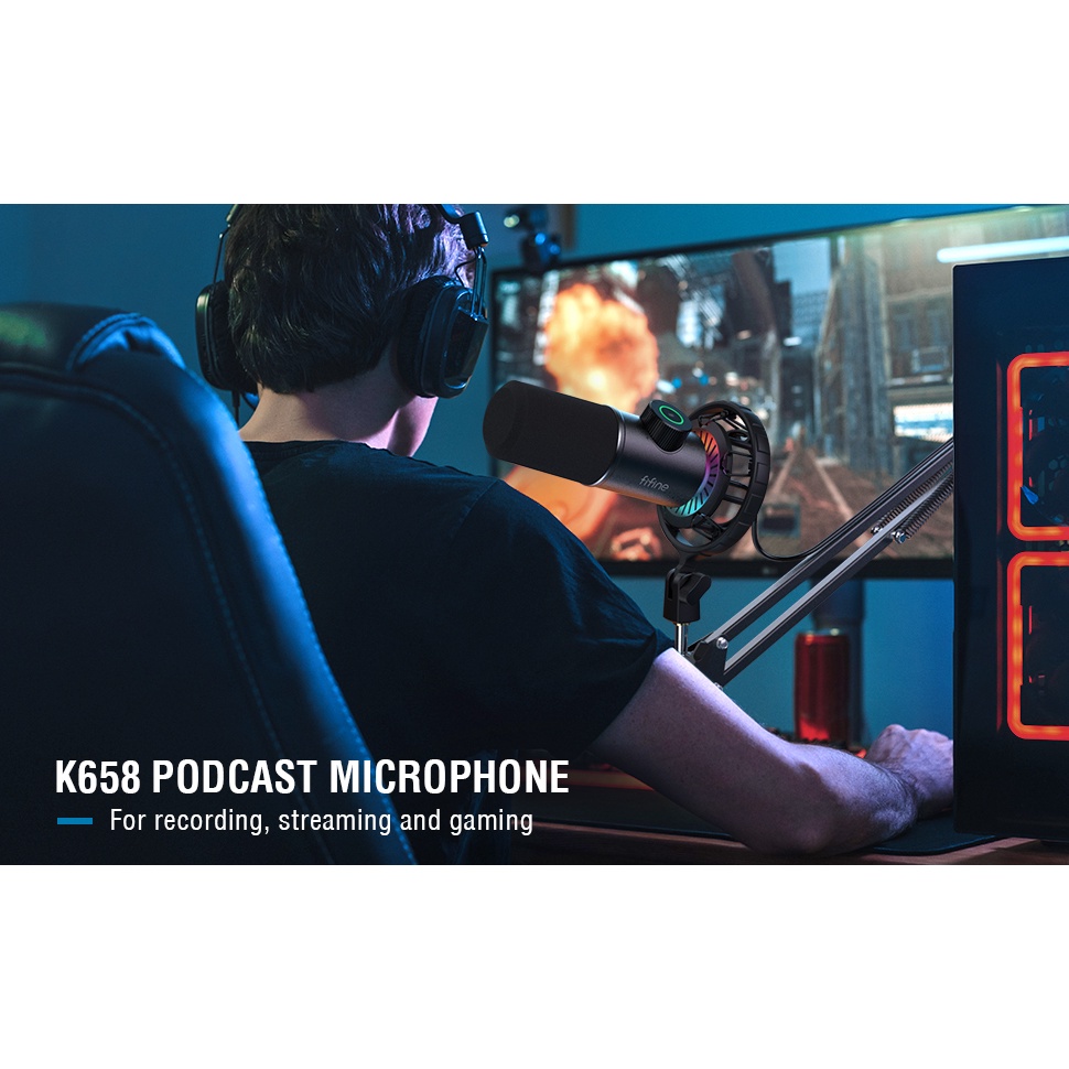 กรุงเทพฯ ด่วน 1 ชั่วโมง FIFINE K658 USB DYNAMIC CARDIOID MICROPHONE ...