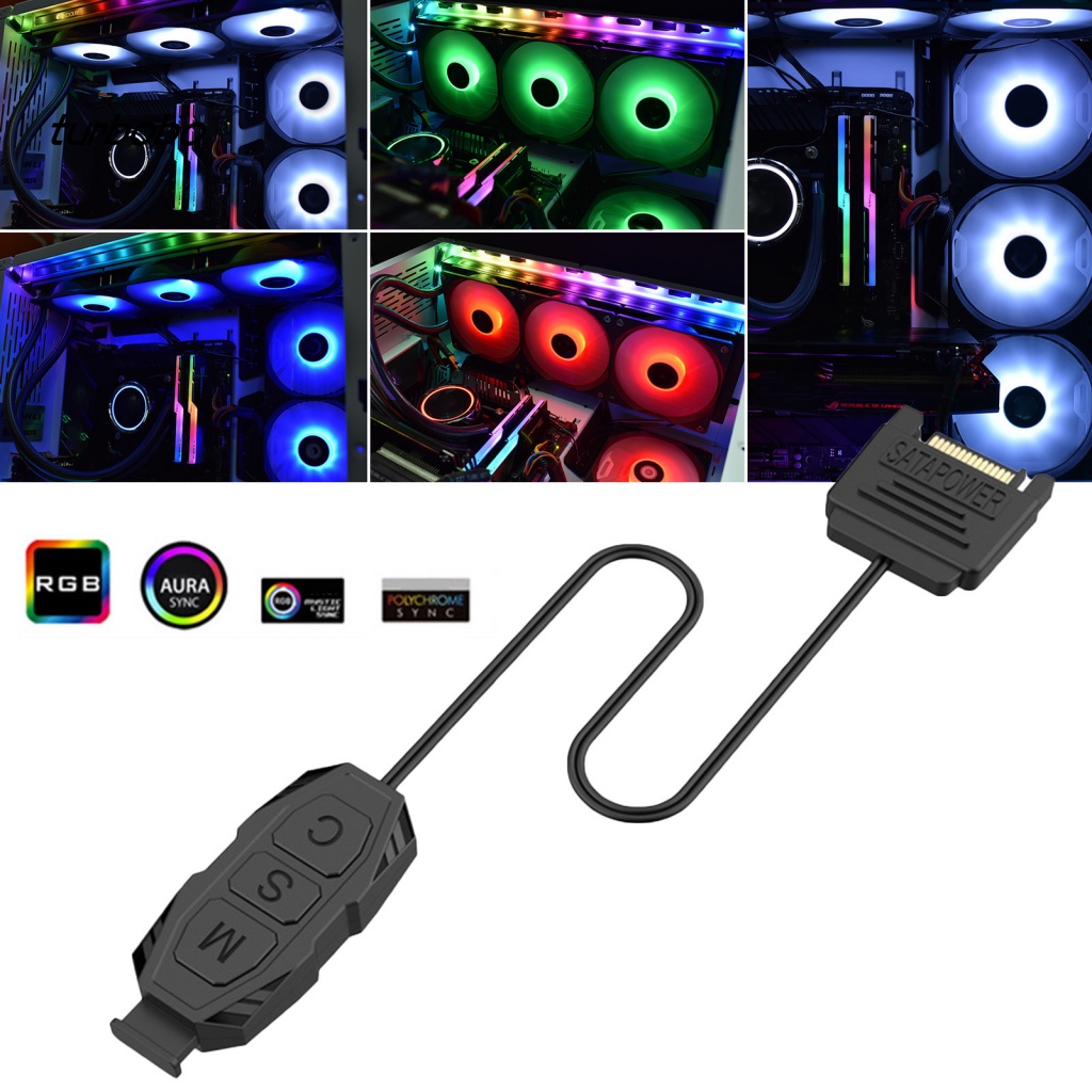 Turbobo พัดลมระบายความร้อน RGB 5V 3Pin อเนกประสงค์ สําหรับคอมพิวเตอร์ ...