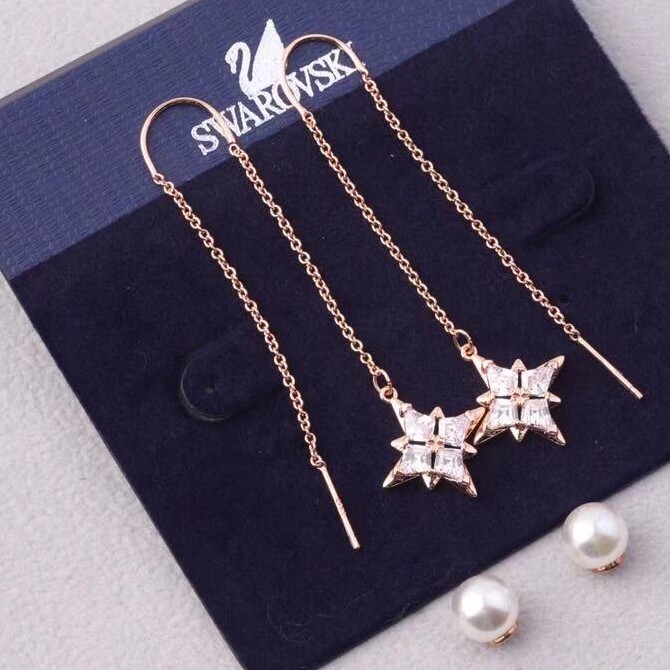 Swarovski ต่างหู สวารอฟสกี้ดาวแสนโรแมนติก SWA SYMBOL ต่างหูแฟชั่น ...
