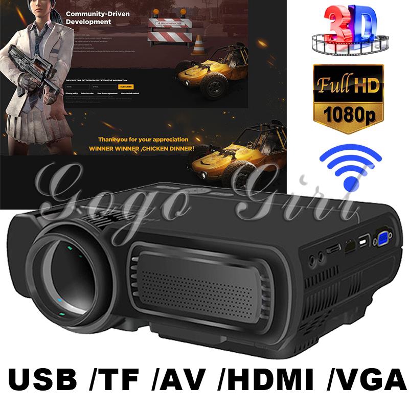 Gogo Smart Projector WIFI Video Projector Portable Multimedia Projector ...