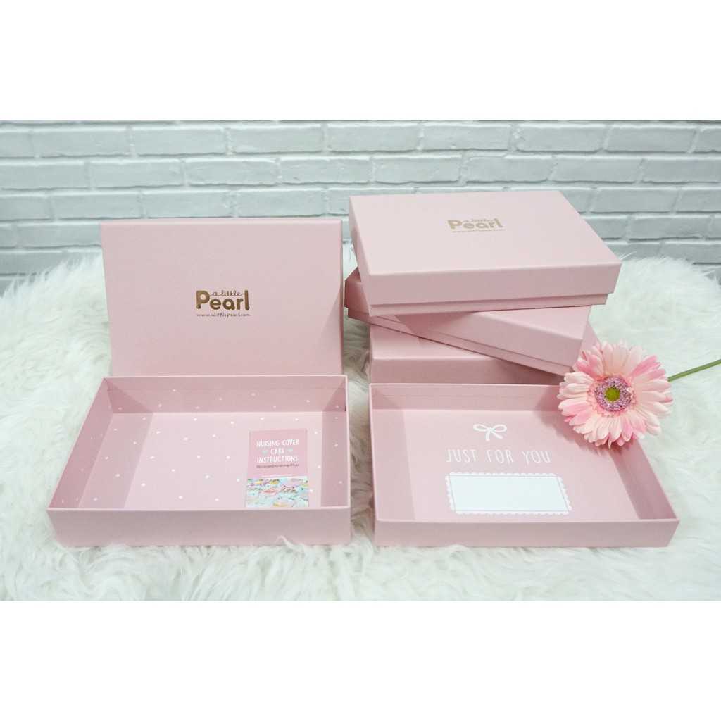 ผ้าคลุมให้นมพร้อมส่ง ลาย Pattern - Teddy ฟรีกล่องของขวัญ (รุ่น ...