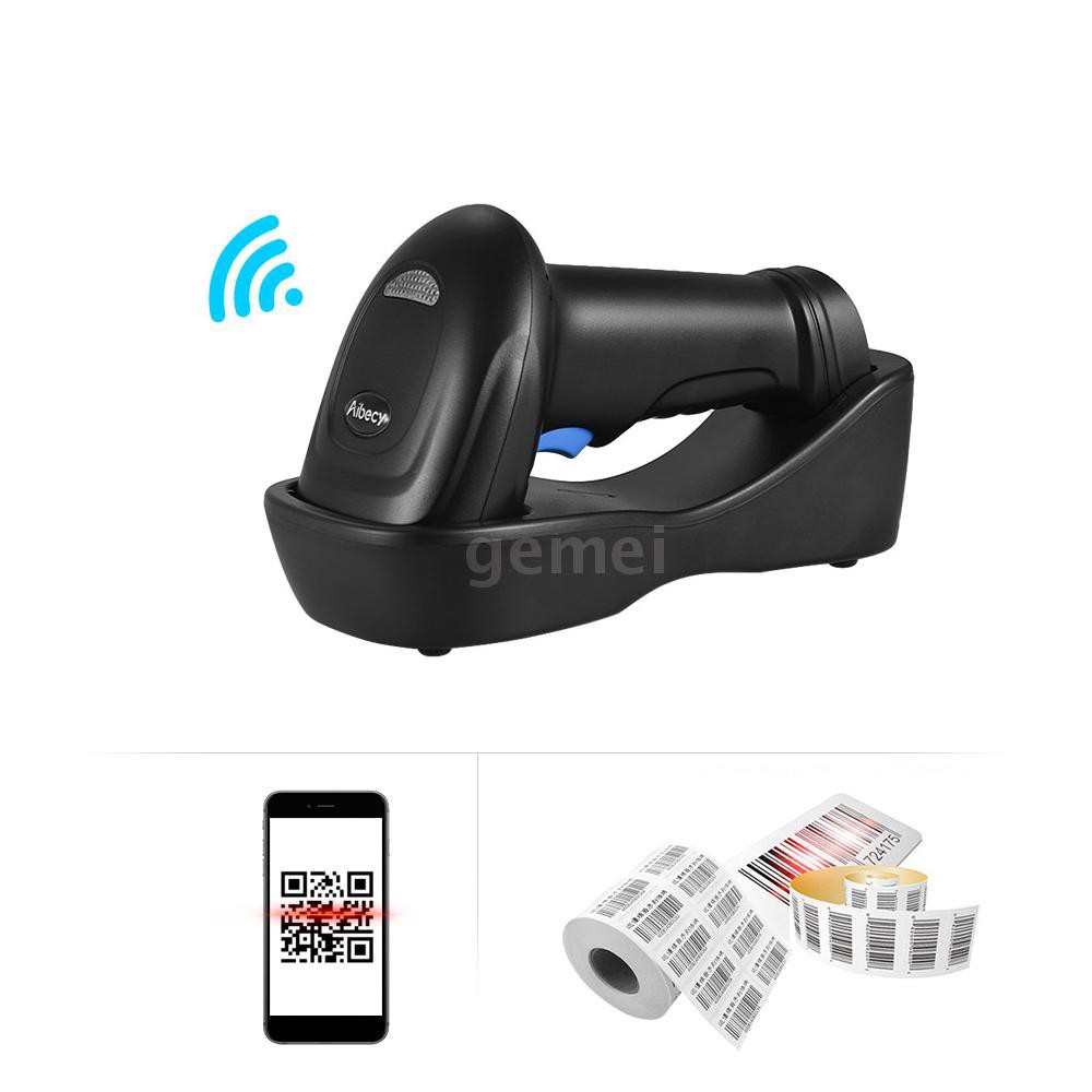 Aibecy WM3L 433MHz Wireless 1D 2D Auto Image Barcode Scanner Handheld ...