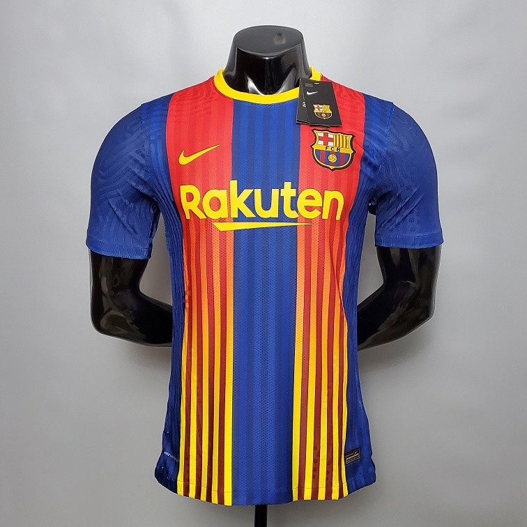 เสื้อกีฬาแขนสั้นลายทีม Bola Barcelona 4th El Clasico Player Issue 2020 ...