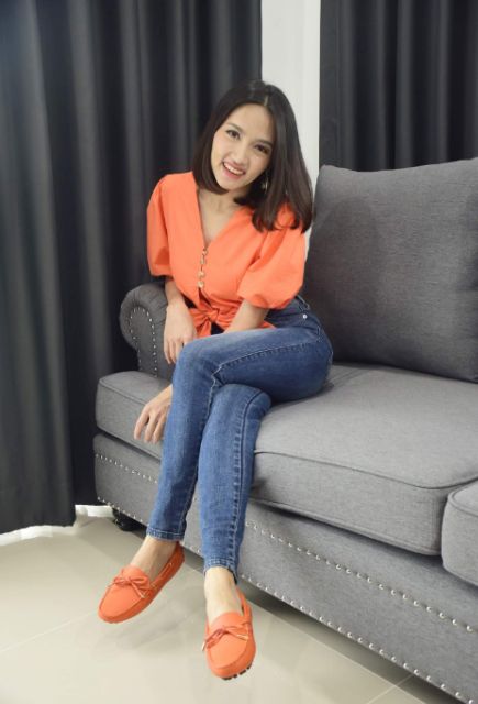 Soulmate Shoes รองเท้าหนังแท้ Mellow Mate in Apricot Orange ...