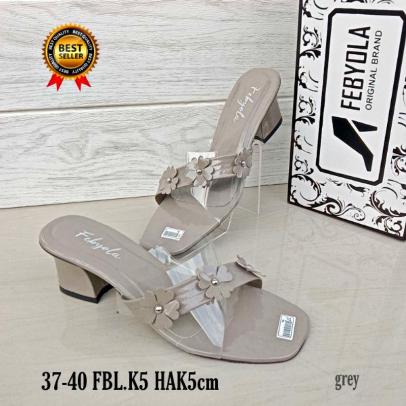 รองเท้าแตะส้นตึก ลายดอกไม้ FEBYOLA คุณภาพดี ฟรีกล่อง - chusnulfashion ...