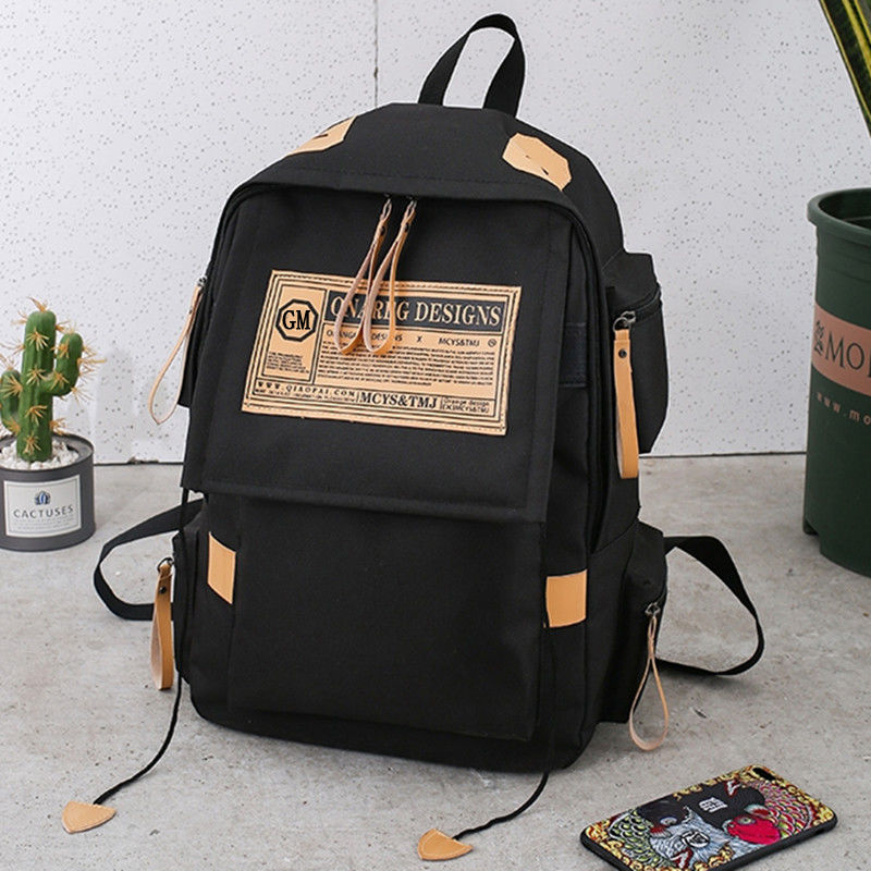 2019 new Korean version of Harajuku backpack men and women leisure ...