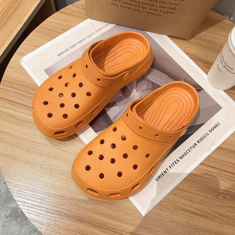 NDDshop รองเท้าแตะทรางคร็อกส์ รองเท้าแตะแบบสวมหัวโตงานแฟชั่นเก๋ดีมี ...