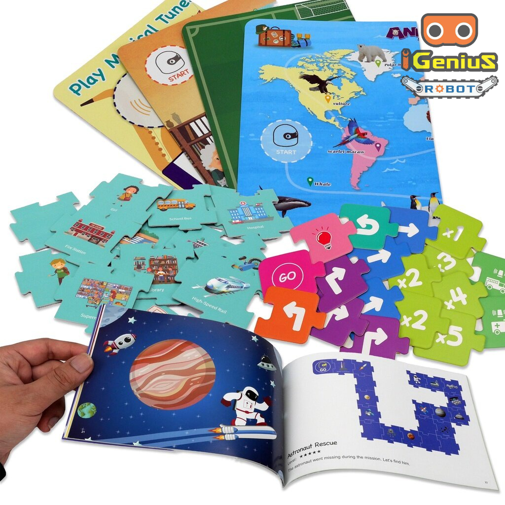 ฟรีของแถม ของเล่นเสริมพัฒนาการ v2 หุ่นยนต์ Coding Unplugged Robot โปรแกรม Genius Innovative Toy ...