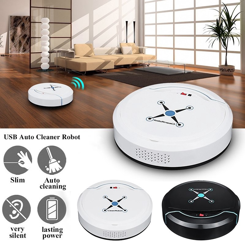 Low Nosie Full Automatic Intelligent Cleaning Floor Robot USB Automatic ...