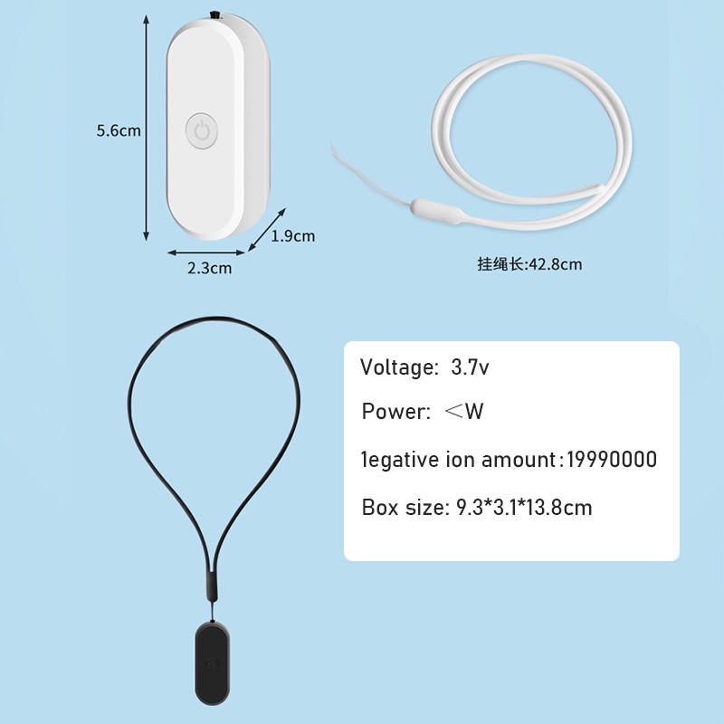 Bobbot USB เครื่องฟอกอากาศ ขนาดเล็ก สําหรับผู้ใหญ่ สามารถสวมใส่ไอออนเชิงลบแบบพกพาเครื่องฟอกอากาศ ...