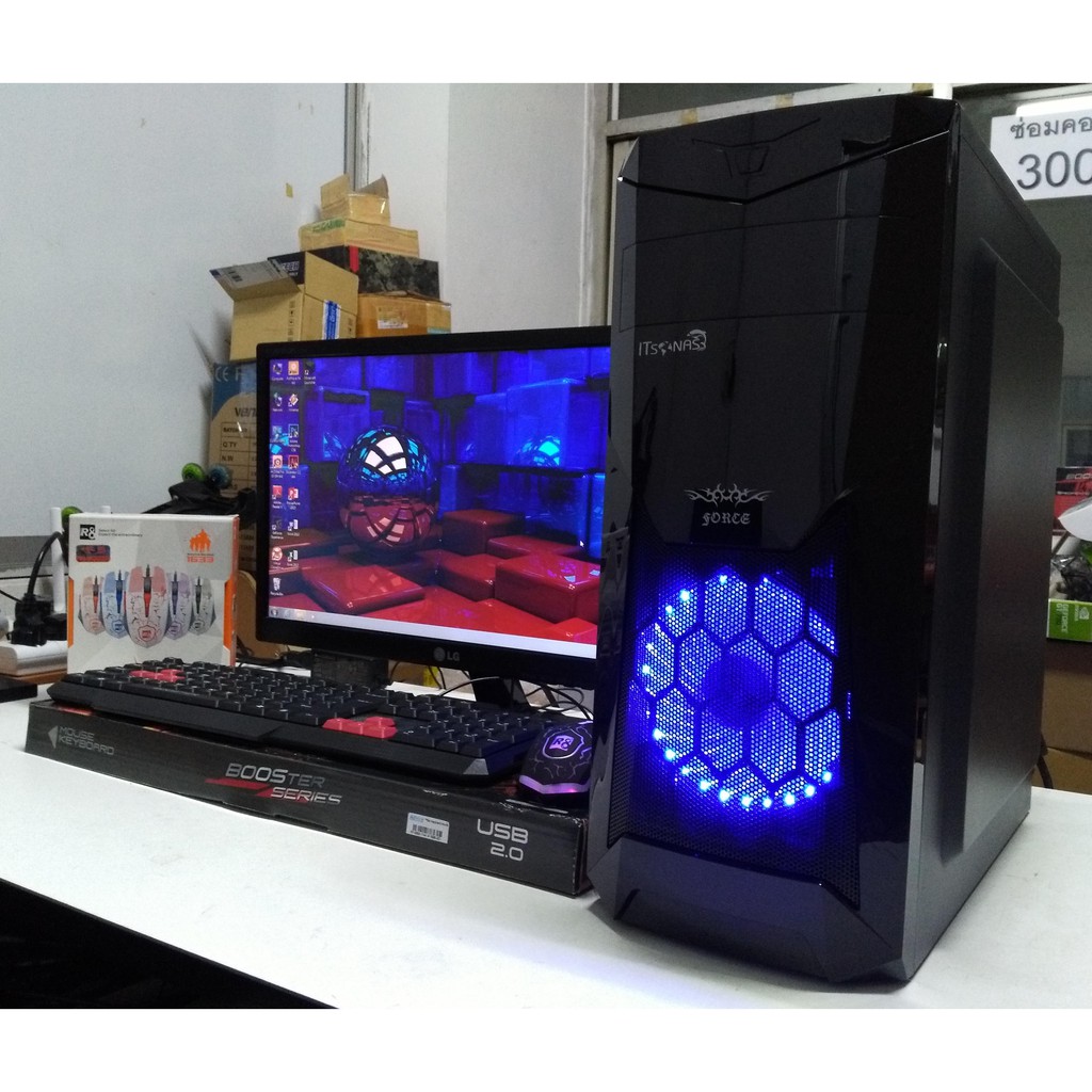 CP645 ชุดคอมเล่นเกมส์CPU Intel Core i3 3.0Ghz RAM8GB มีการ์ดจอ1gb ...