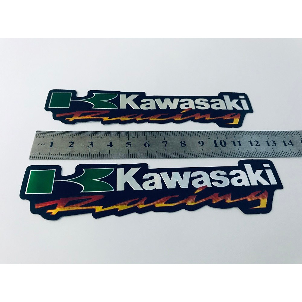 สติ๊กเกอร์ Kawasaki Sticker สติกเกอร์ แต่งรถ ติดรถ ติดสวิงอาร์ม 3D ปั๊ม ...