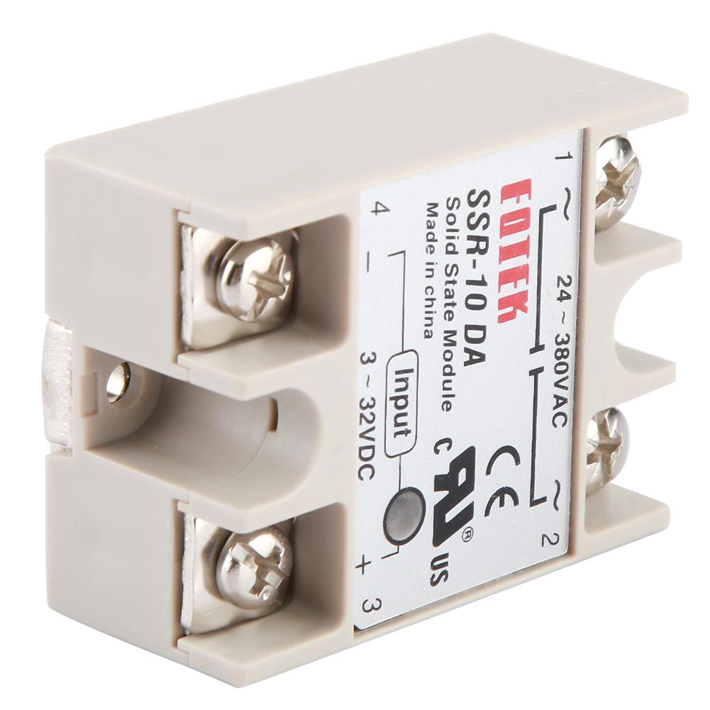 State 24-380VAC Rated SSR-10DA Relay Solid 3-32VDC Voltage Input 10A Current - xguli.th - ThaiPick