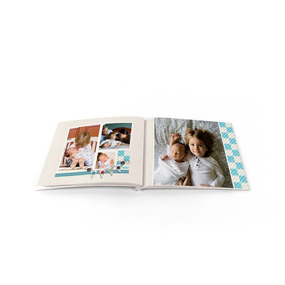 Mini Softcover 6" x 6" Photo Book (48 pages) with Full Personalisation ...