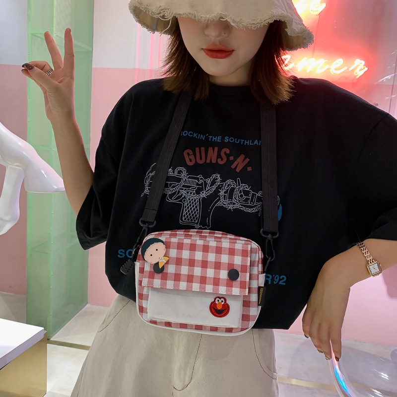 Senzawa กระเป๋าผ้าใบลายสก๊อตสําหรับผู้หญิง - milize2019.th - ThaiPick