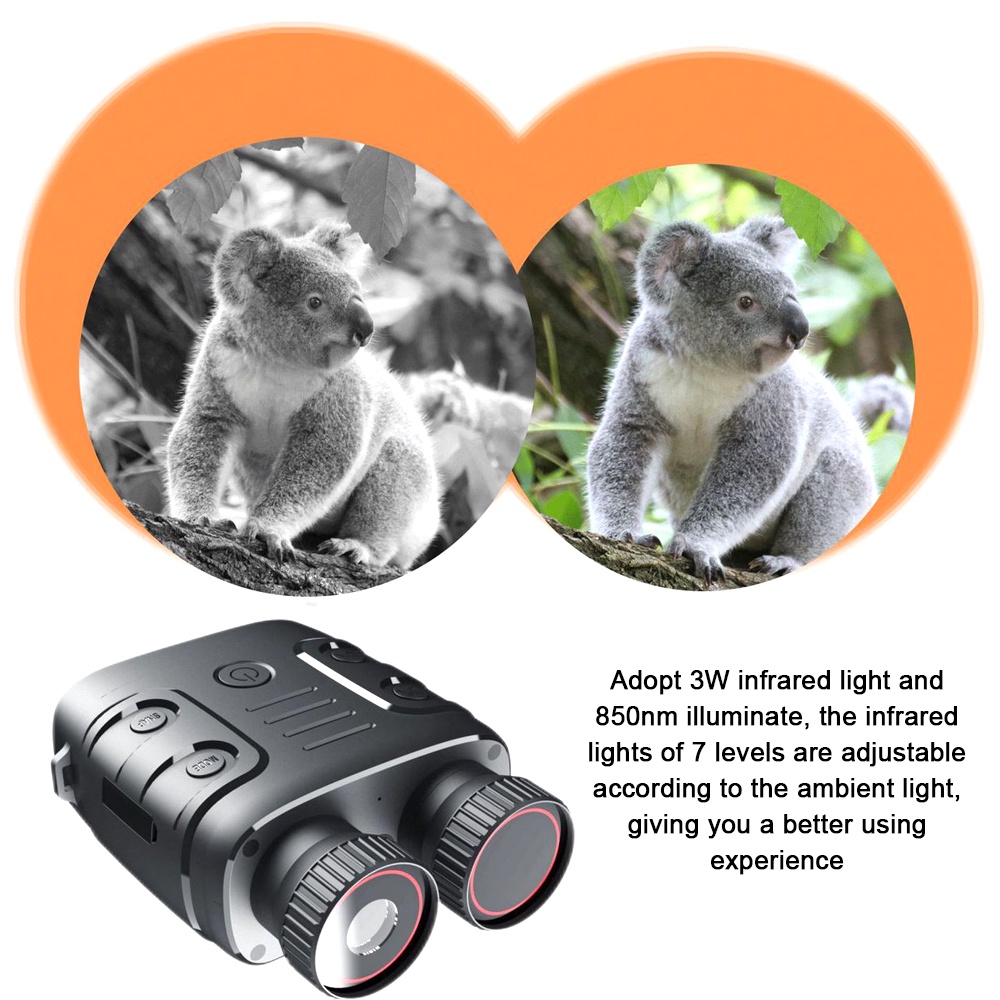 เลนส์กล้องโทรทรรศน์1080P Binocular Infrared Night-Visions Device Day ...