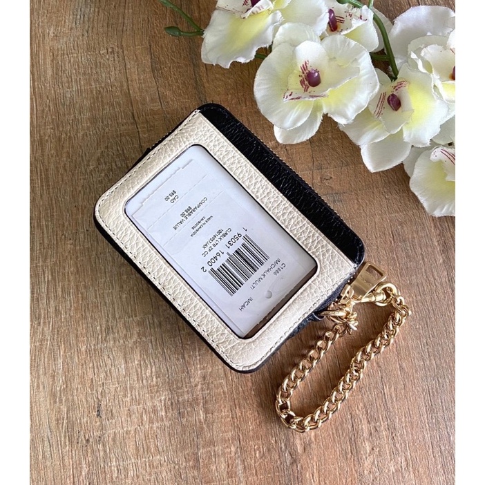 พร้อมส่ง แท้ New Coach ZIP CARD CASE IN COLORBLOCK (COACH C1886 ...