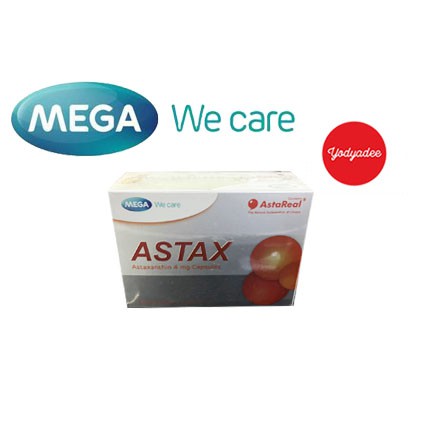Mega We Care Astax Astaxanthin 4mg กล่อง 30 แค็ปซูล ชุด 4กล่อง ...