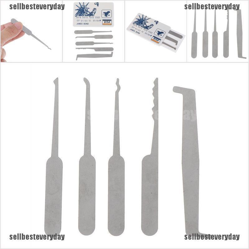 {sellbesteveryday}5pcs New Lock Set Clear Practice Opener Kit Locksmith ...