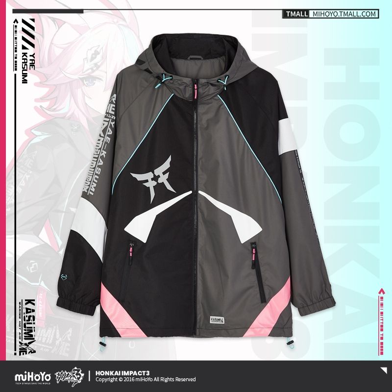 insMihoyo honkai impact 3 yae kasumi jacket yae sakura neon shade sport ...