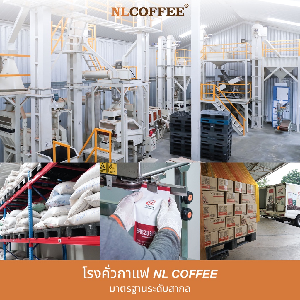 เมล็ดกาแฟคั่ว Espresso Pure by NLCOFFEE (250กรัม 20แพ็ค) กาแฟโรบัสต้า100 - nlcoffee - ThaiPick