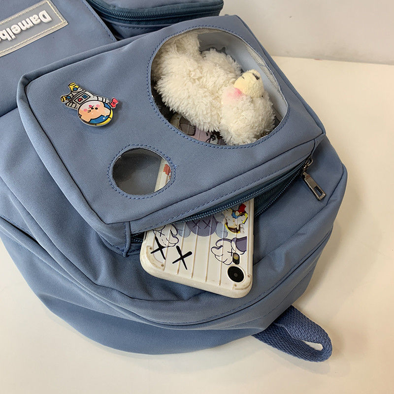 กระเป๋านักเรียนโบราณนักเรียนมัธยมหญิงเกาหลีฮาราจูกุญี่ปุ่นinsง่ายๆป่า ...