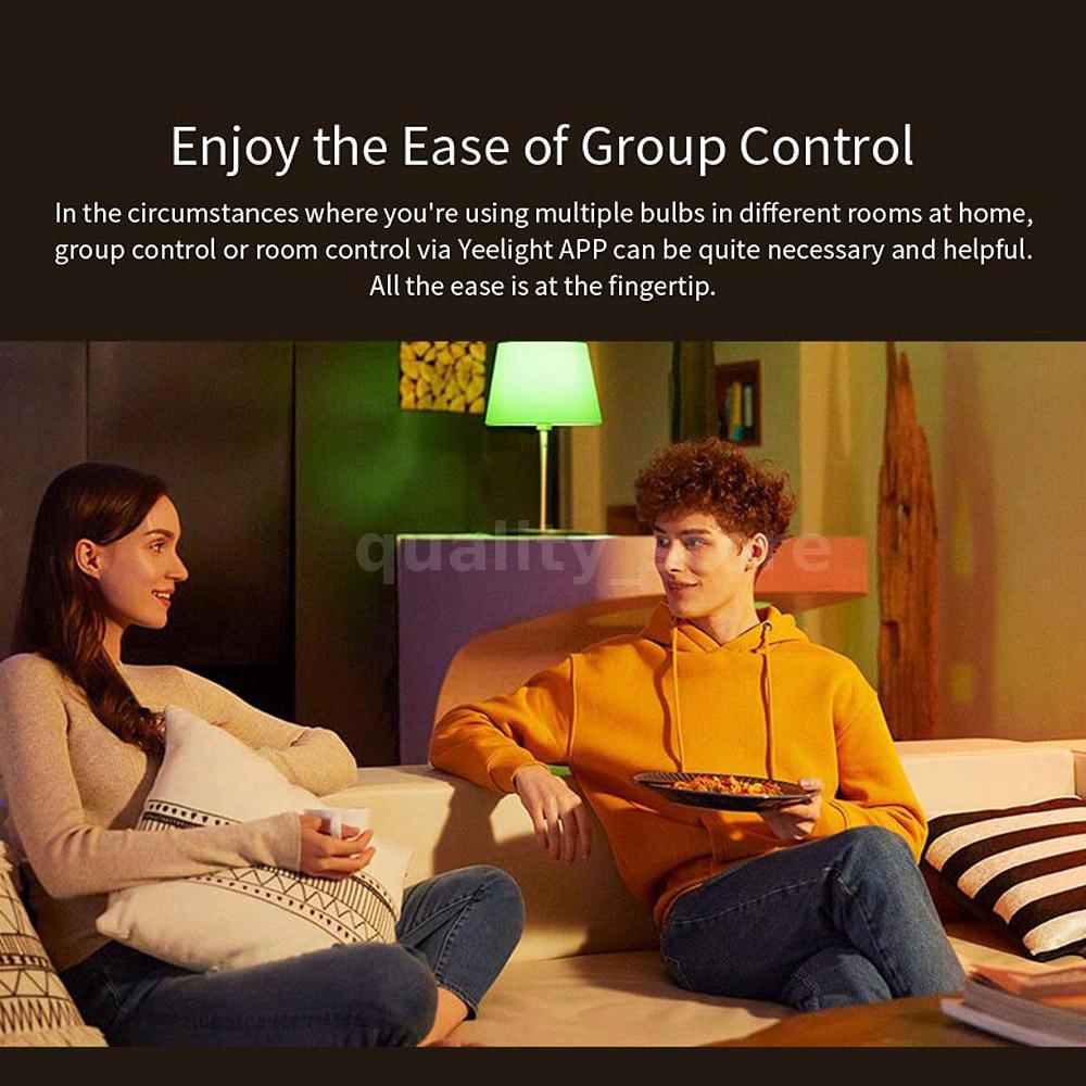 Yeelight หลอดไฟอัจฉริยะ Wifi Led Rgb 100V-240V 1700K-6500K 650Lm E27 ...