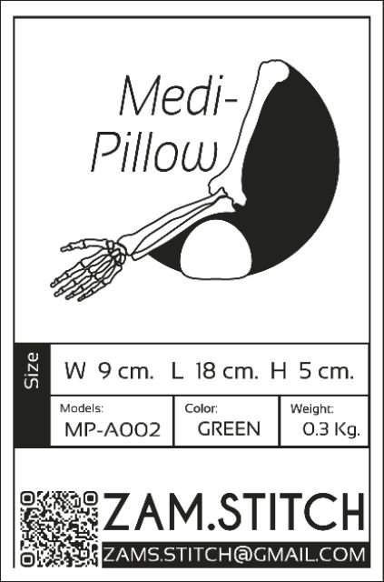 Medi-Pillow หมอนรองแขนเจาะเลือด MP-A002 กว้าง 9 ยาว 18 สูง 5 (cm ...