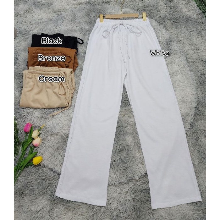 กางเกงขายาว ขากระบอก เอวสูงเชือกผูก ผ้าคุณภาพ ตรงจากโรงงาน - rittha ...