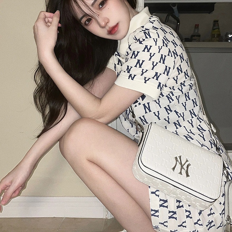 2022 new กระเป๋า MLB shoulder bag แท้ camera crossbody bags NY UNISEX ...