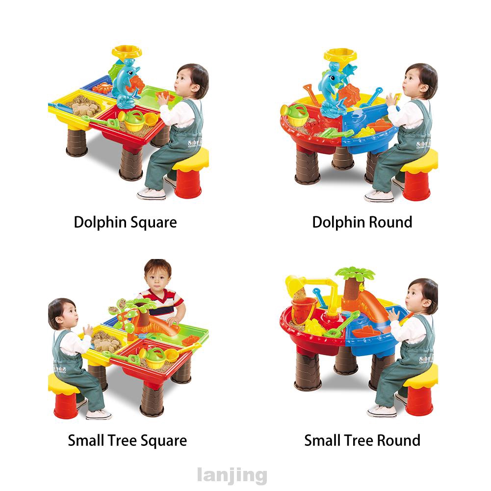 Bucket Digging Pit Kids Sand Table Seaside Water Beach Toy Set ...