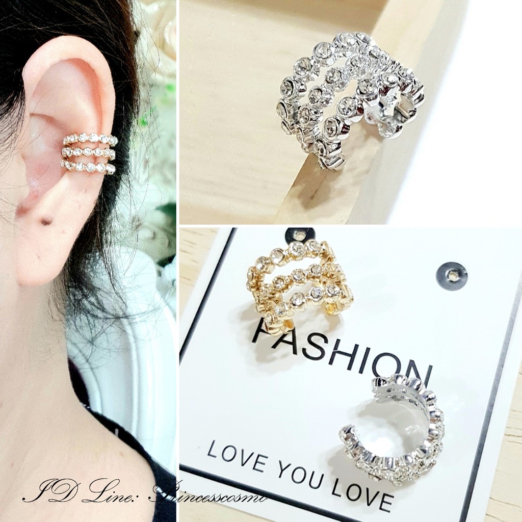 ต่างหูแบบเกี่ยวเพชรวิบวับๆพร้อมส่งแบบเยอะมากคลิ๊กเลย Princesscosmo Thaipick