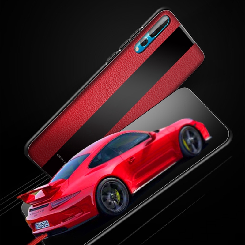 เคสหนังสำหรับ Huawei P9 P10 P20 P30 Plus Pro Luxury Porsche เคส - cleptone.th - ThaiPick