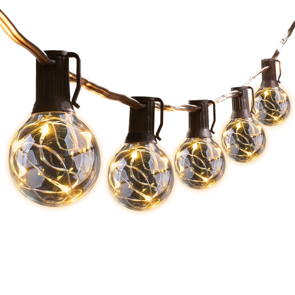 การจัดส่งที่รวดเร็วOutdoor G40 Led String Lights 7.6M 25PCS Copper wire ...