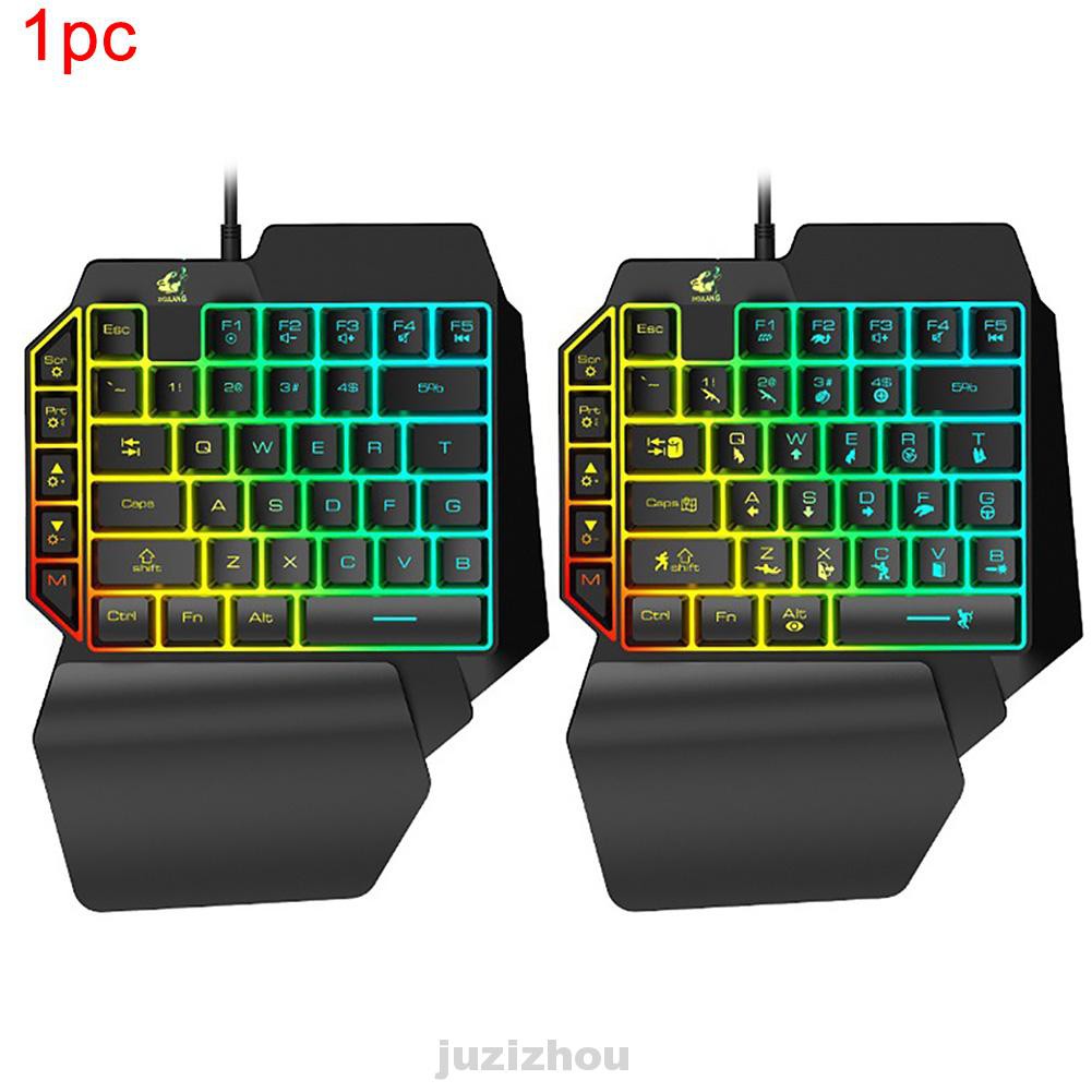 Ergonomic LED Backlight Office One-handed Keyboard - juzizhou.th - ThaiPick