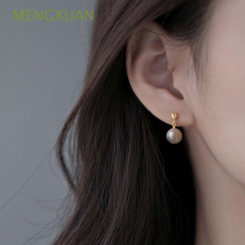 FALLFORBEAUTY Vintage Women Earrings Geometric Metal Ear Stud Korean ...
