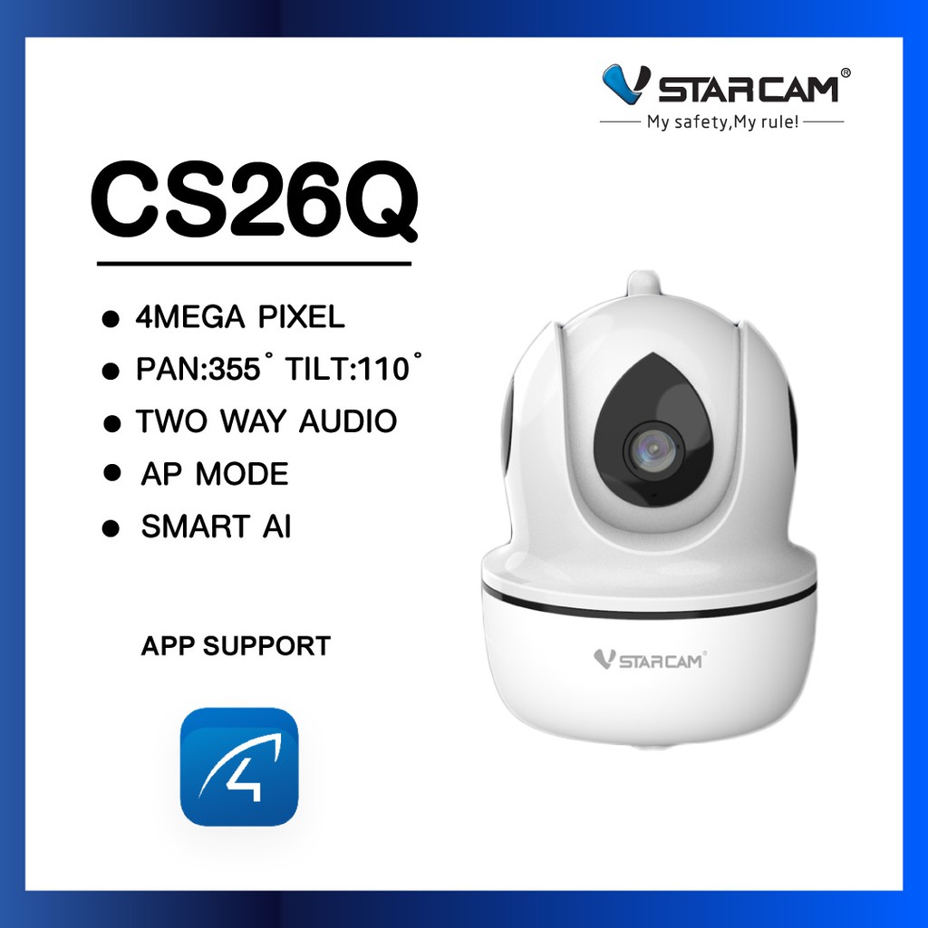 Vstarcam CS64 ใหม่2021 กล้องวงจรปิดไร้สาย Outdoor ความละเอียด 3MP(1296P ...