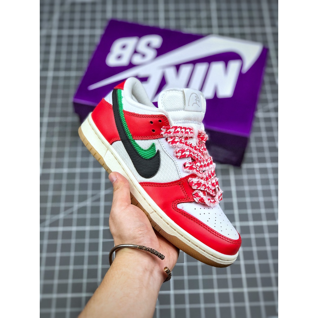 ♙♀Pure Original Version Frame Skate X Nike SB Dunk Low "Habibi" สีขาว ...