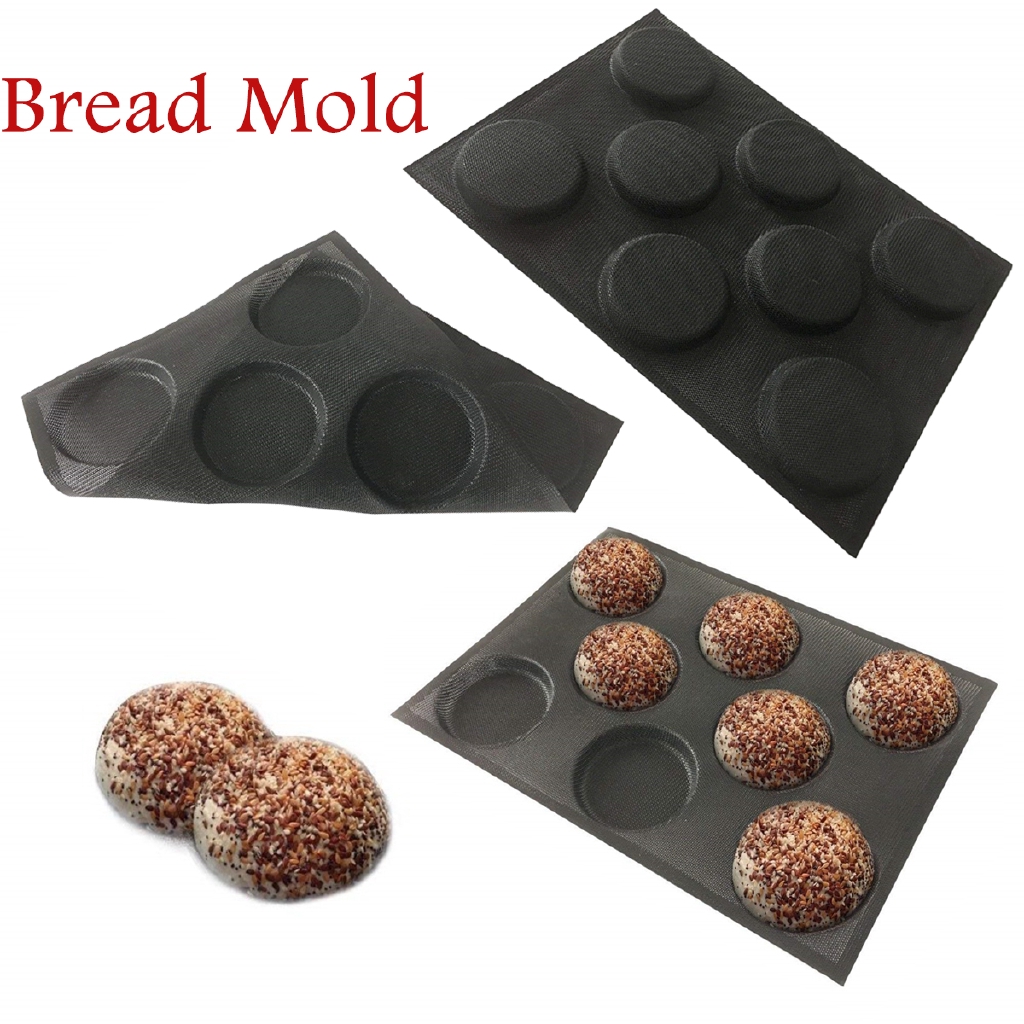 REBUY Non Stick Perforated Hamburger Hamburger Bread Bakery Forms Bread ...