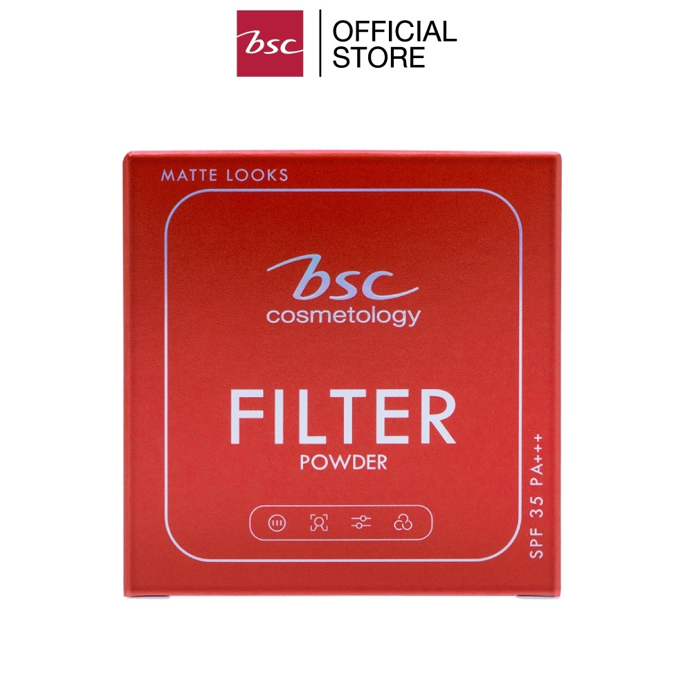 BSC FILTER POWDER SPF35 PA 5.5 กรัม แป้งพัฟ แป้งฟิลล์เตอร์เนียนใสไม่ติด ...