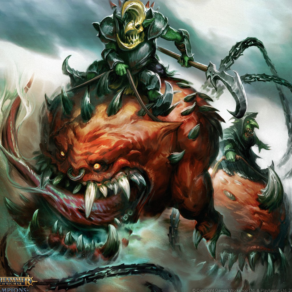 GWพร้อมส่ง Warhammer AoS GLOOMSPITE GITZLOONBOSS MANGLER SQUIGS ...