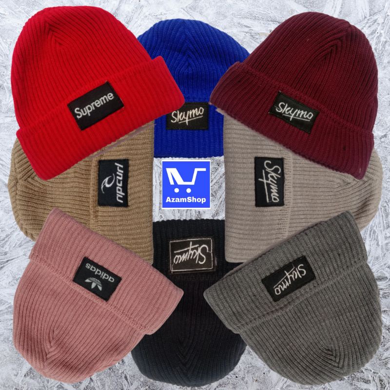 หมวกแก๊ป ลายกะโหลก Kupluk HatK Skullcap hijrah - azamshop1.th - ThaiPick