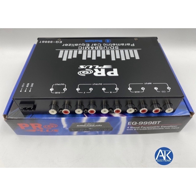 ปรีแอมป์ ปรีรถยนต์ PROPLUS EQ999BT ใช้ไฟ 12V ปรีแอมป์คาราโอเกะ บลูทูธ USB mic 2 ช่อง เครื่อง ...