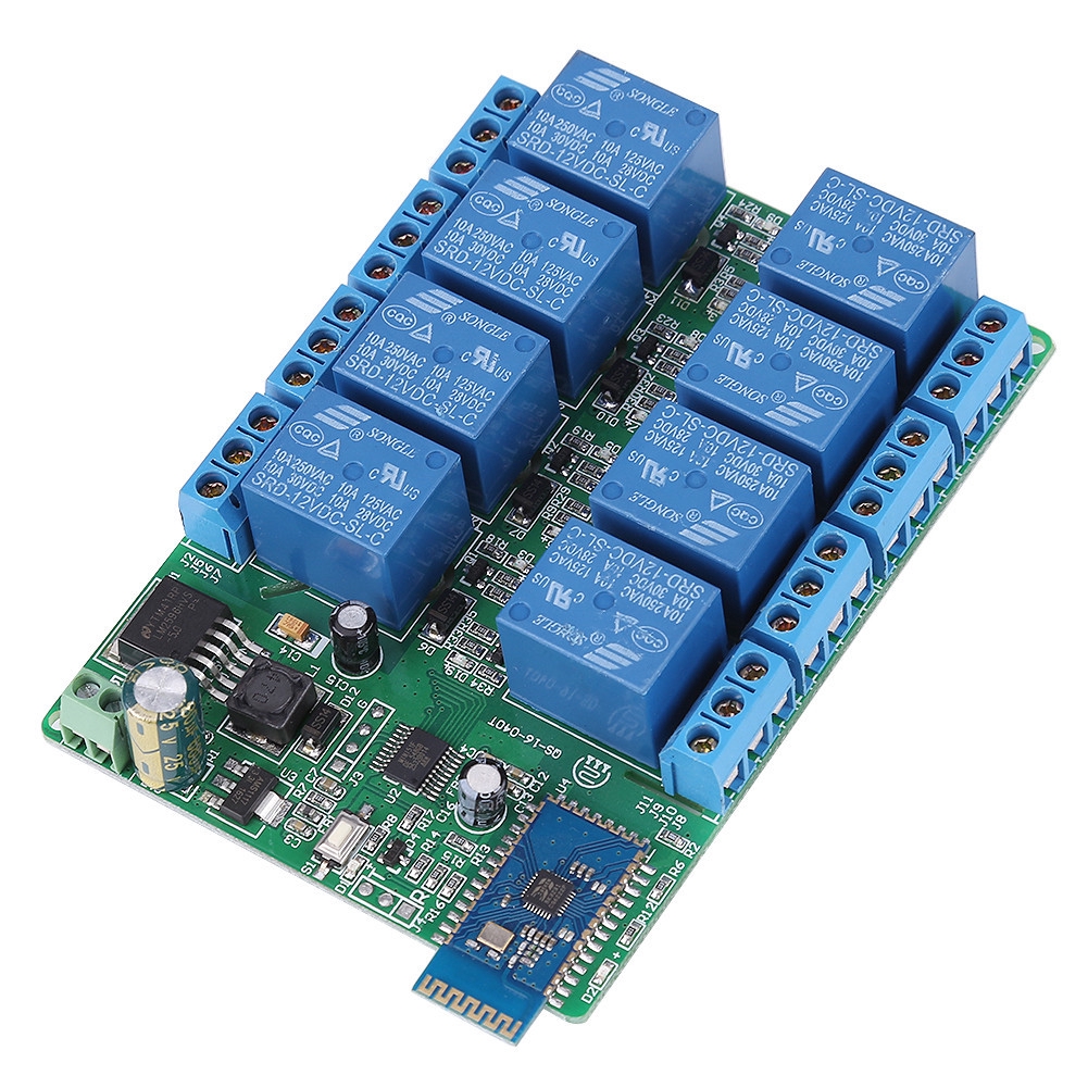 8 Channel Bluetooth Relay Android Mobile Remote Control Switch Motor ...